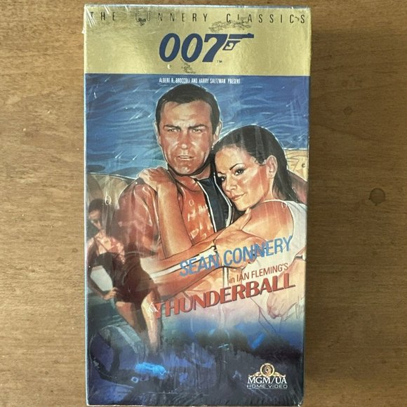 Media | Thunderball Vhs 07 James Bond Sean Connery 1965 Mgm New Sealed | Poshmark